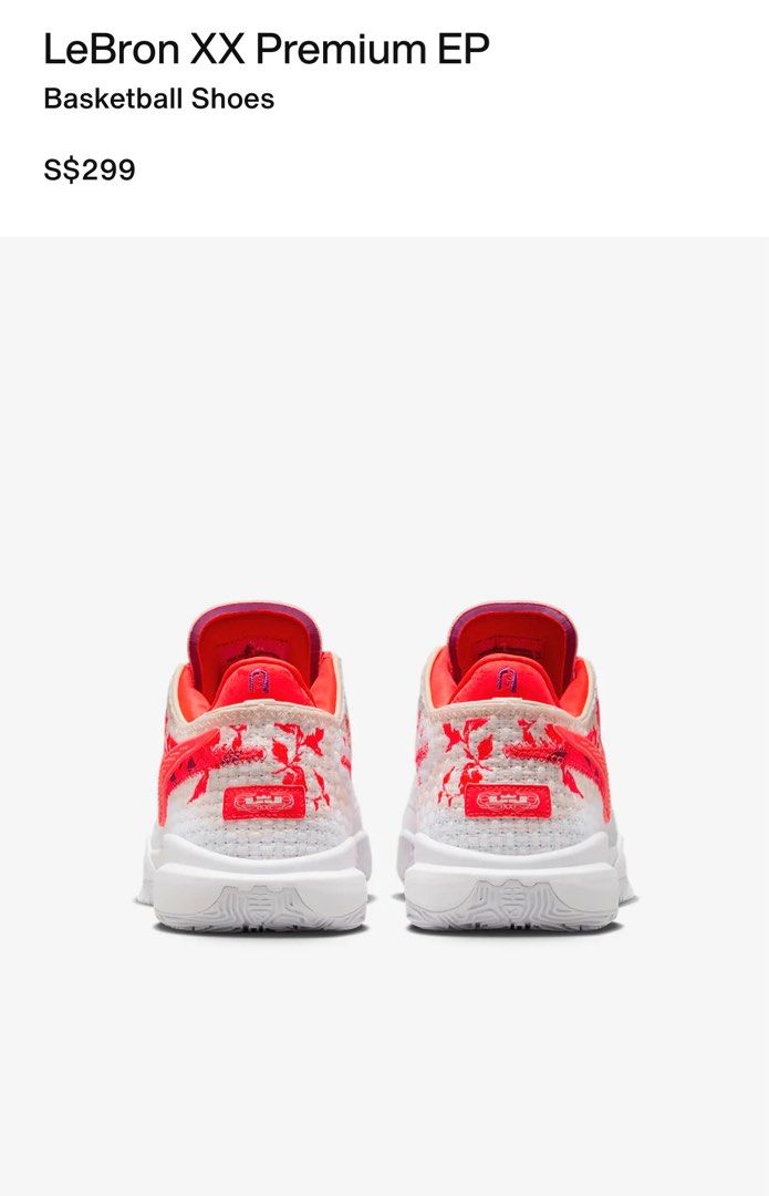 Nike Lebron XX PRM EP Lebron 20 premium, Men's Fashion, Footwear ...
