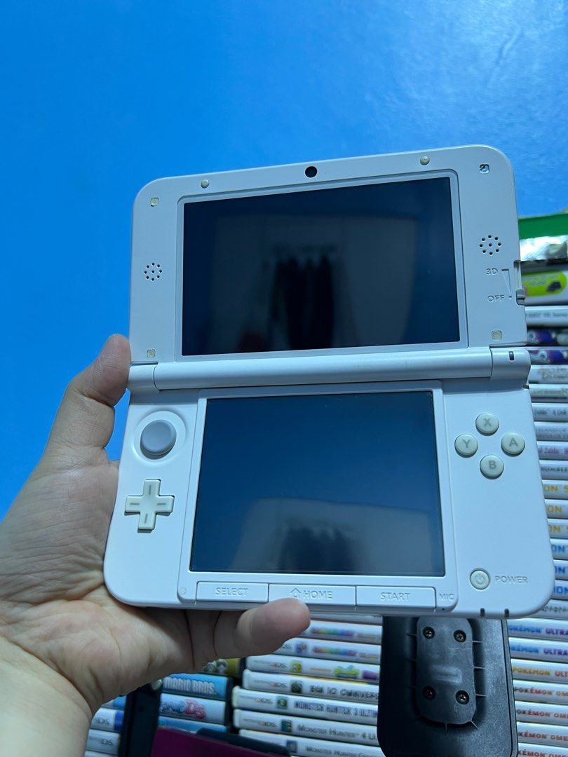 Nintendo Old 3DS XL Mario White Edition (Non Cfw & US Version), Video ...