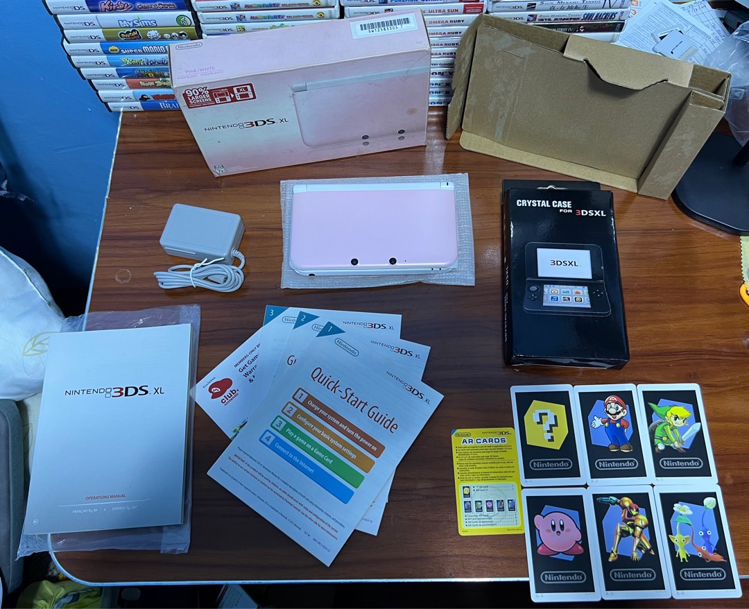 Nintendo Old 3DS XL Pink/White (Complete in Box, Cfw w/16gb MMC ...