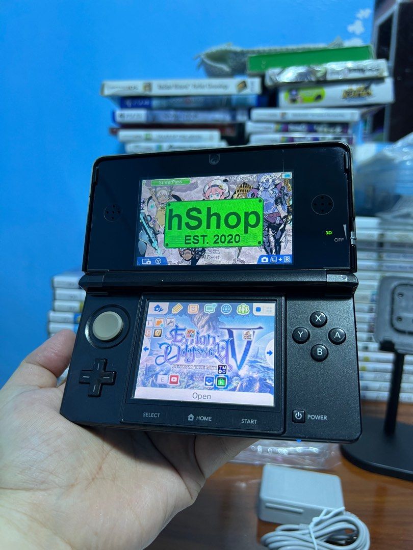 Nintendo Old Regular 3DS Cosmo Black (Cfw, Ready to play & US Version ...