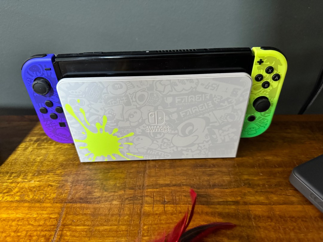 Nintendo Switch OLED Splatoon Edition, Video Gaming, Video Game ...