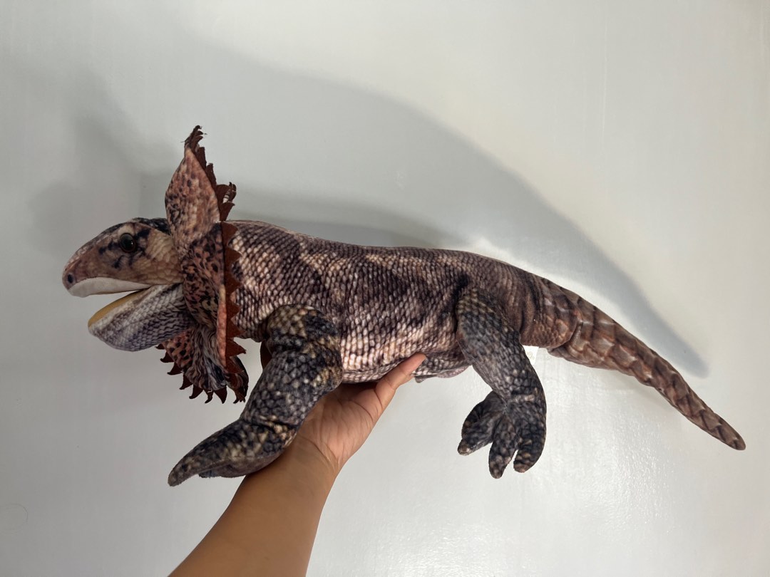 Norbert Frill Necked Lizard soft plush toy stuffed animal, Hobbies ...