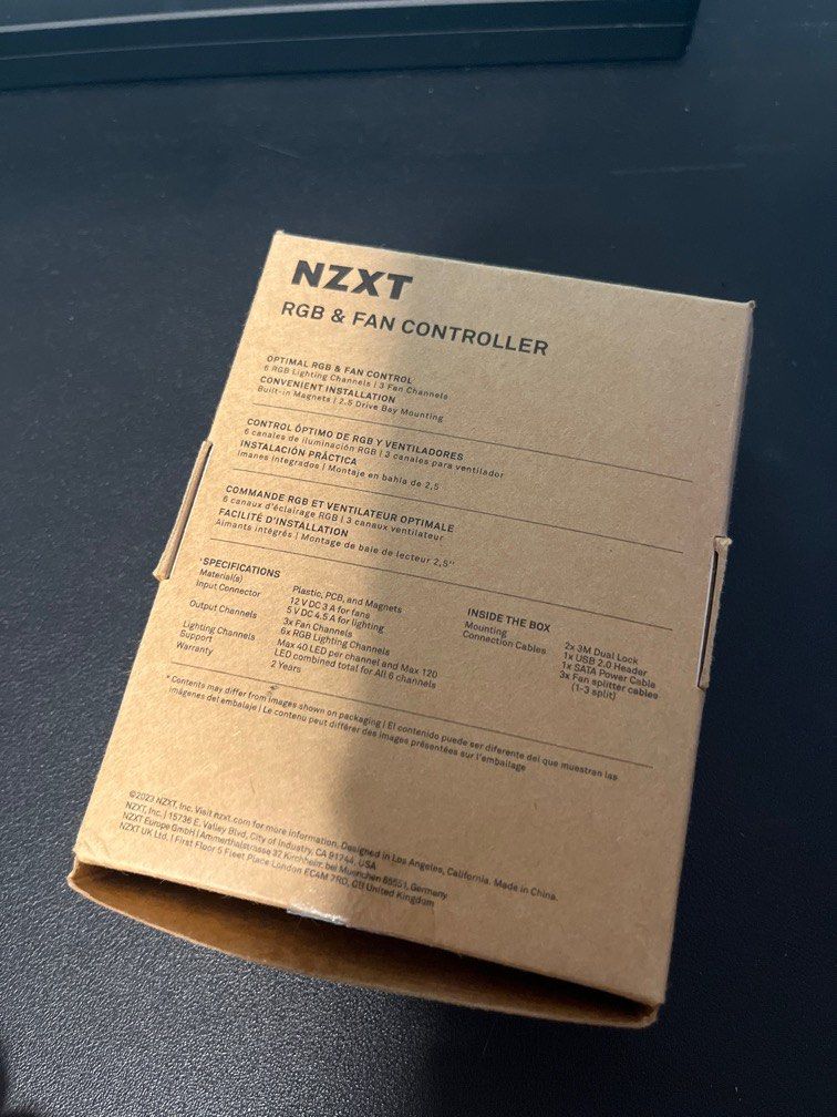 NZXT Fan Controller RGB Hub, Computers & Tech, Parts & Accessories ...