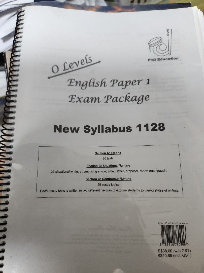O level English paper 1 by PHD, Hobbies & Toys, Books & Magazines ...