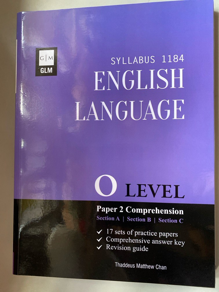 O Level GLM English Comprehension, Hobbies & Toys, Books & Magazines ...