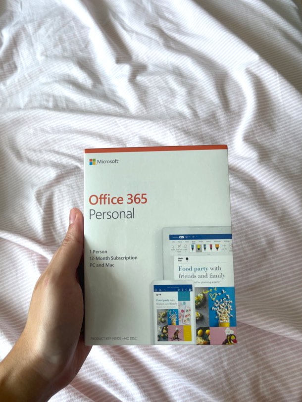 Office 365 personal - authentic microsoft word powerpoint ppt (12 months subscription, pc, mac ...