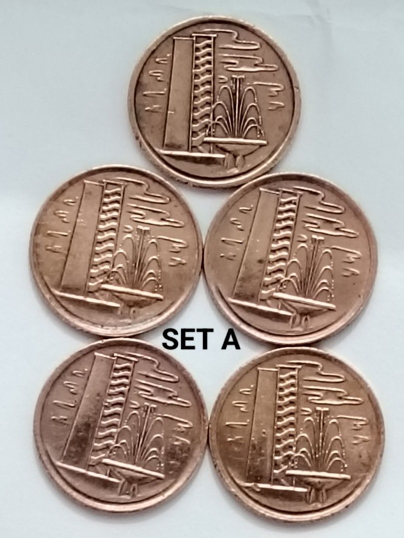 Old Singapore 1 cent coin. Set A: $5 /Set B:$5, Hobbies & Toys ...