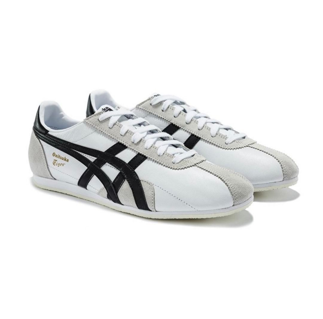 Onitsuka Tiger Runspark White Black, Women's Fashion, Footwear ...