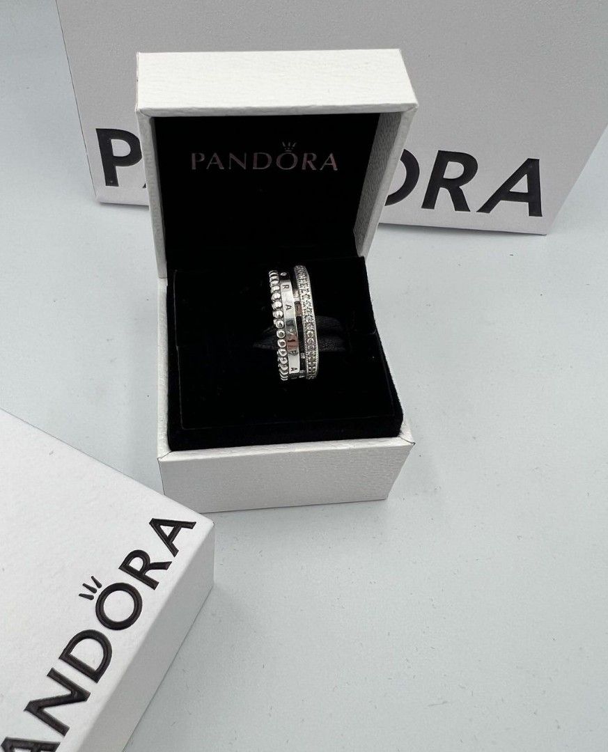 Pandora Logo ring, Women's Fashion, Jewelry & Organizers, Rings on ...