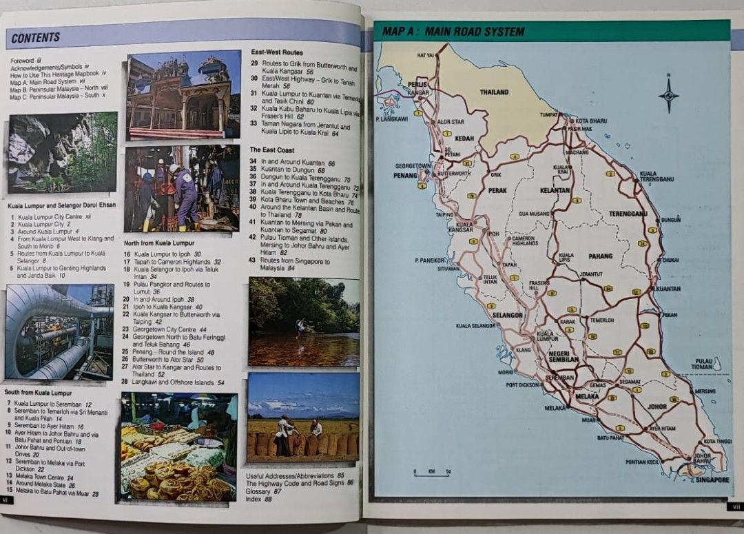 PETRONAS. HERITAGE MAPBOOK OF PENINSULAR MALAYSIA, Hobbies & Toys, Books & Magazines, Storybooks ...