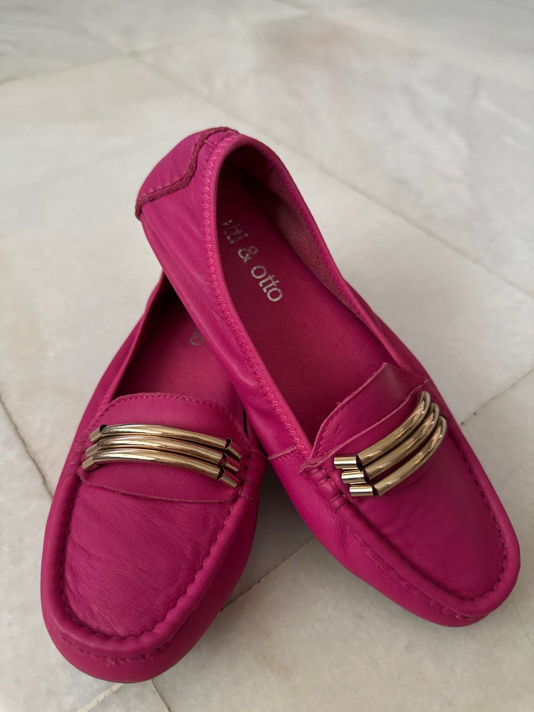 (Pig Skin Lining ) Itti & Otto Soft Leather Loafers, Women's Fashion ...