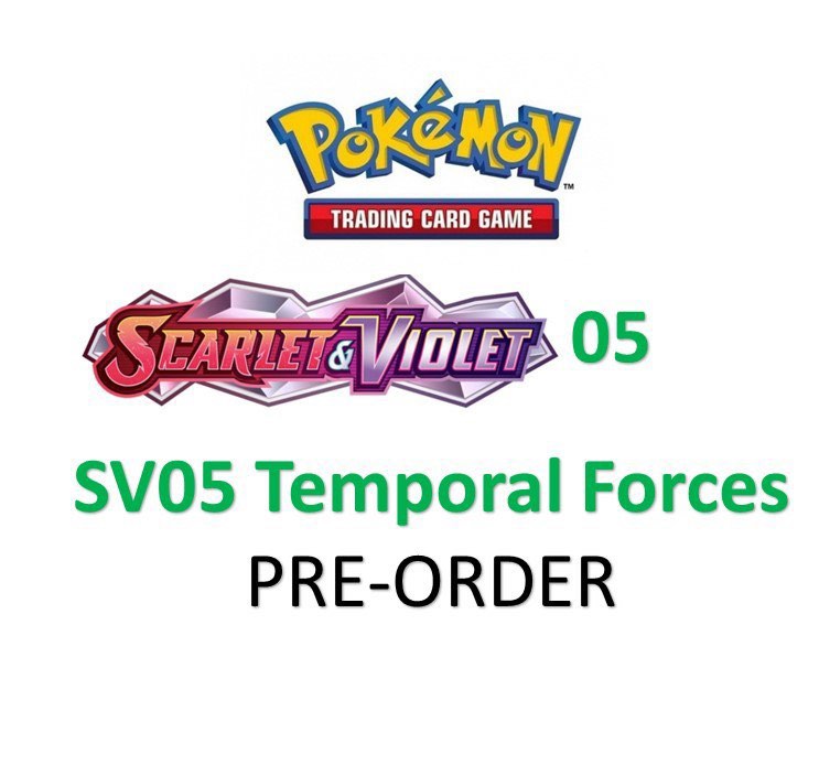 (P.O) Pokemon TCG SV05 Scarlet & Violet Temporal Forces Booster Box / Half Booster box / Sleeved ...