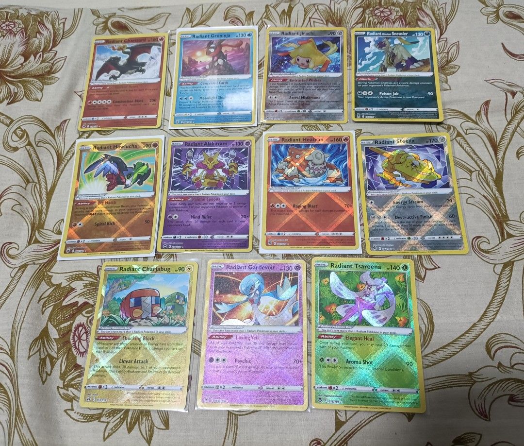 Pokemon Radiant Cards | Radiant Charizard / Greninja / Jirachi ...