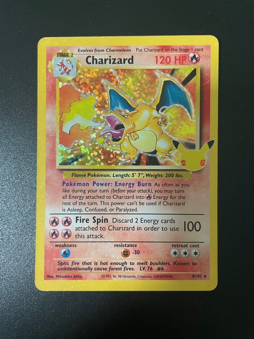 Pokemon TCG Charizard - 4/102 - Holo Rare (Classic Collection ...