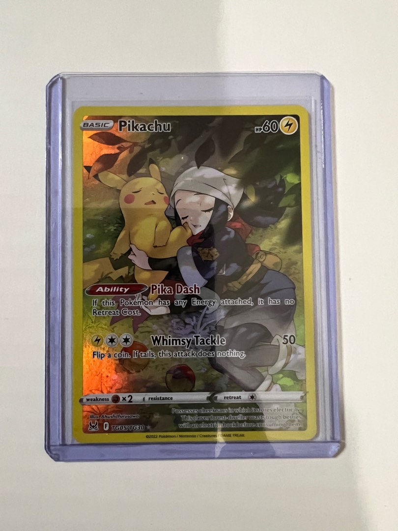 Pokémon Pikachu Full Art Trainer Gallery, Hobbies & Toys, Toys & Games ...