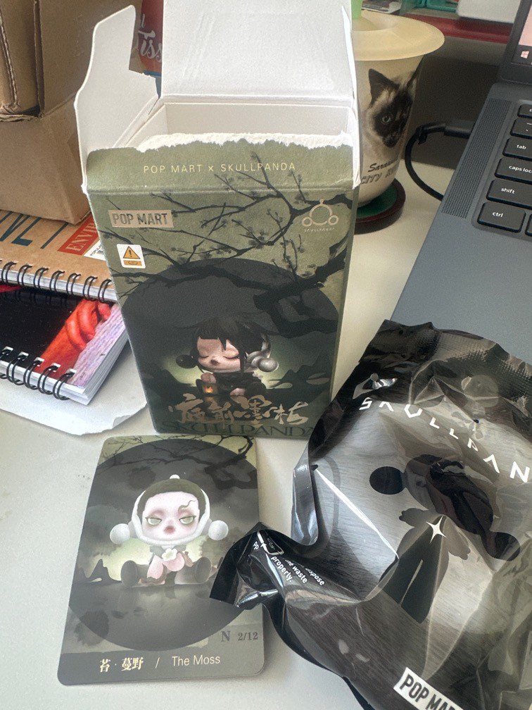 Pop Mart Skull Panda Ink Blossom, Hobbies & Toys, Toys & Games on Carousell