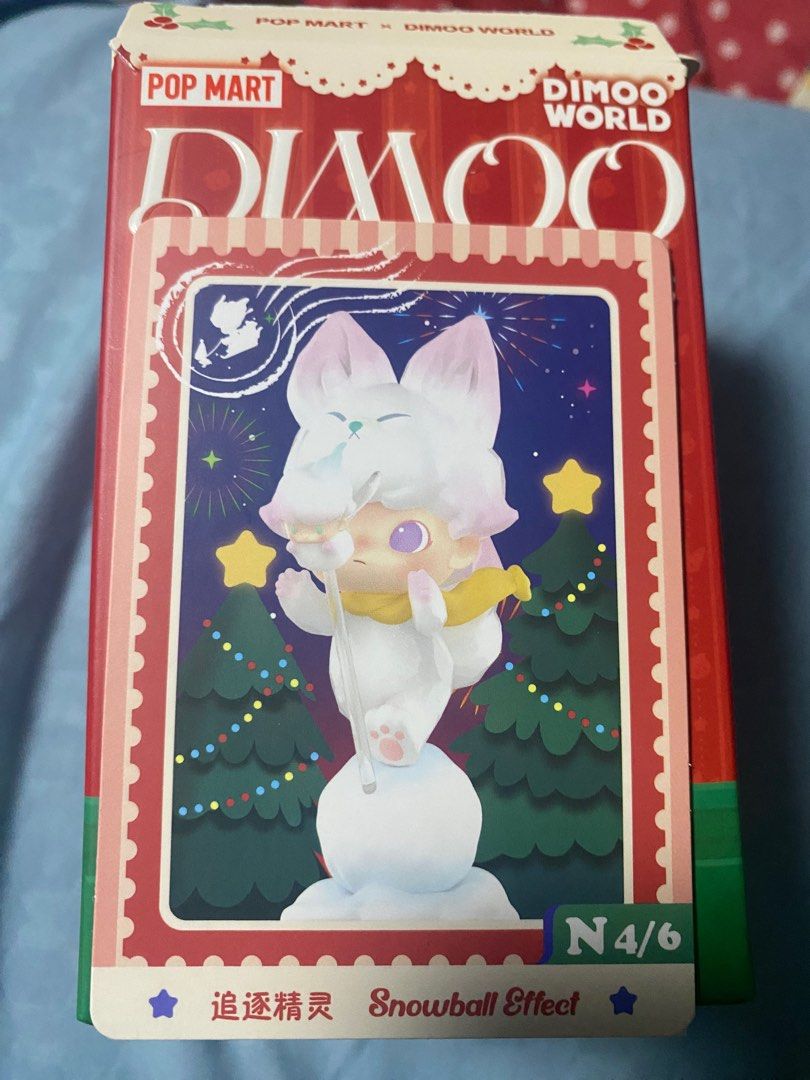 Popmart Dimoo letters from snowman - snowball effect(BNIF) $15, Hobbies ...