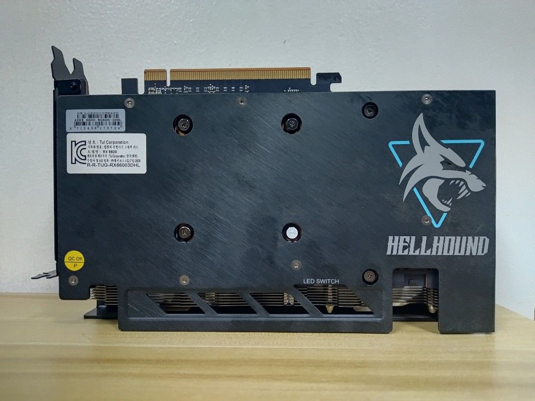 POWERCOLOR HELLHOUND RX 6600, Computers & Tech, Parts & Accessories, Computer Parts on Carousell