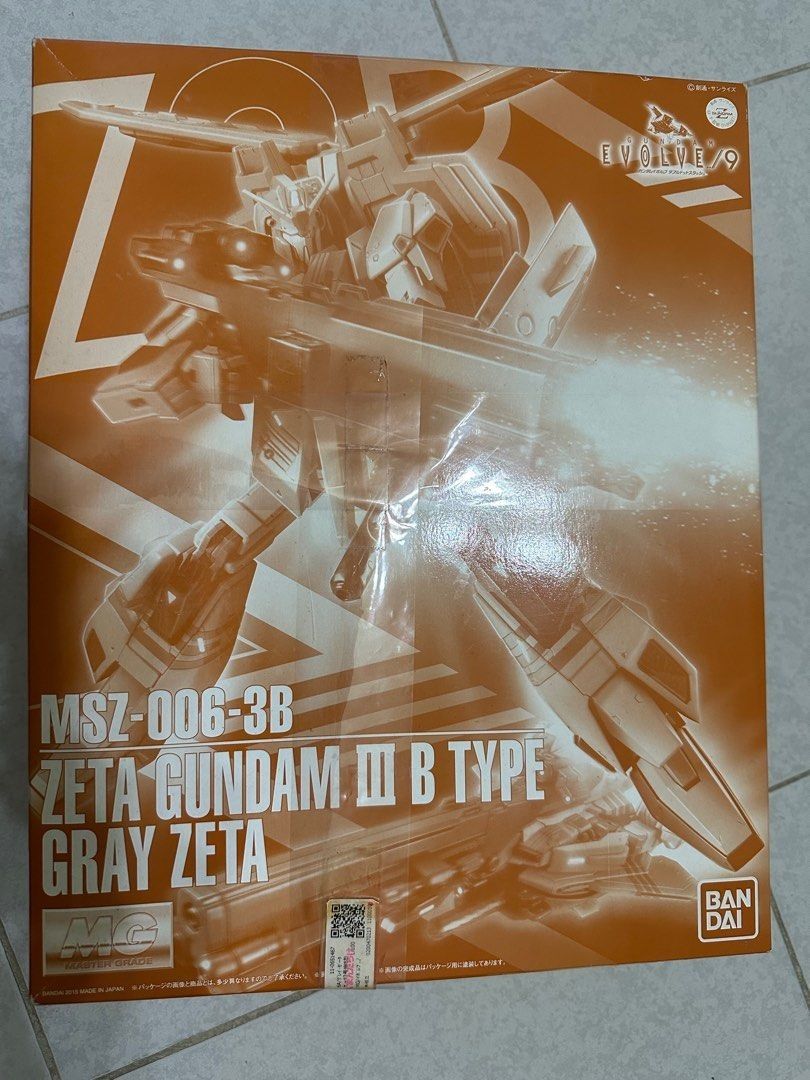 Premium Bandai MG1/100 Zeta Gundam Ver.2.0 3B Type Gray Zeta gunpla ...
