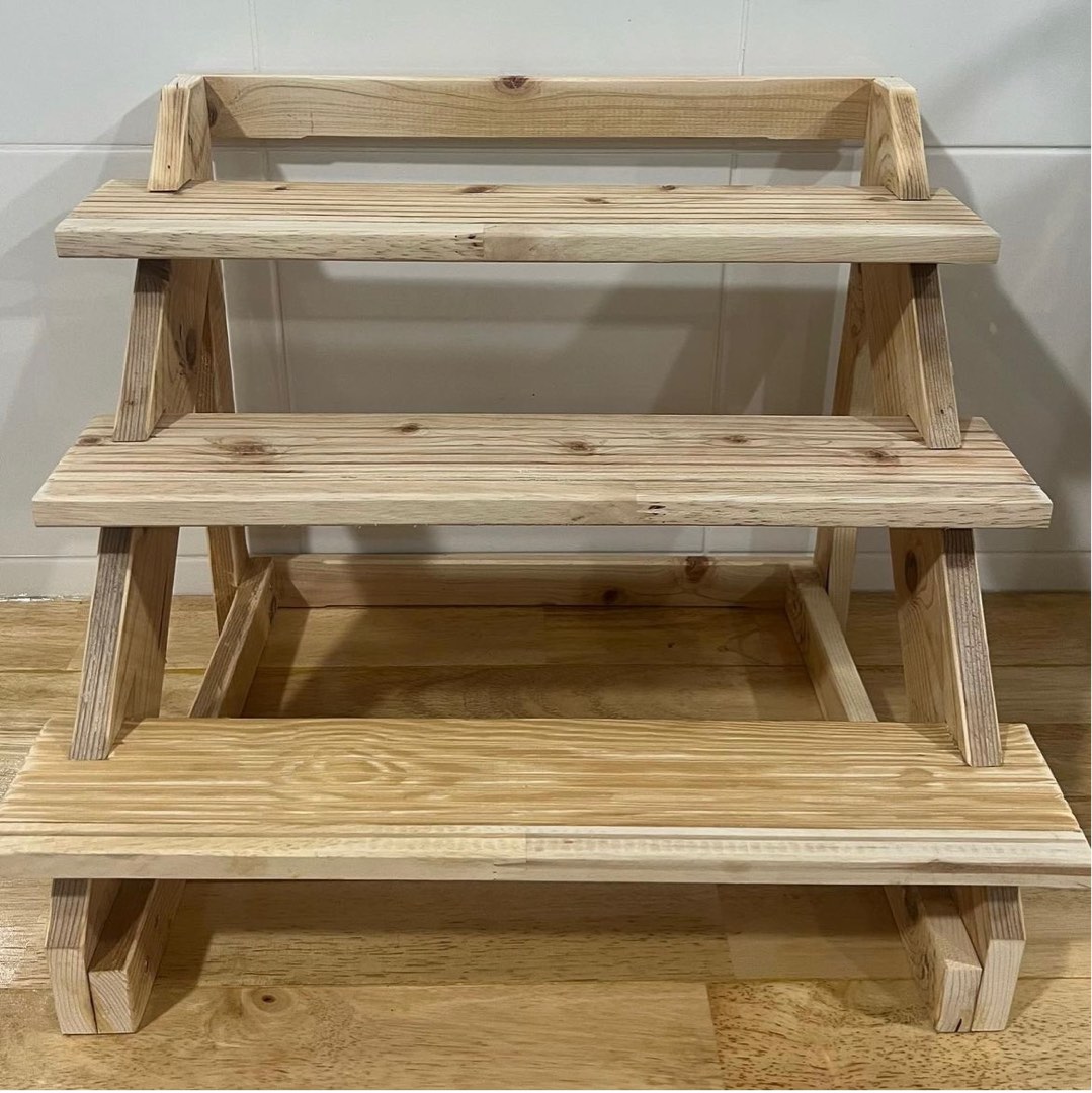 Preorder Wooden 3-Tier Display/Spice Rack, Furniture & Home Living ...