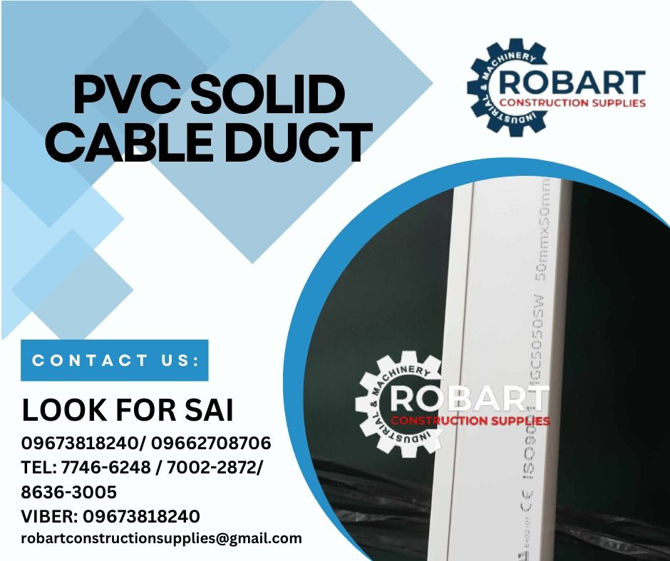 PVC Solid Cable Duct, Commercial & Industrial, Construction Tools ...