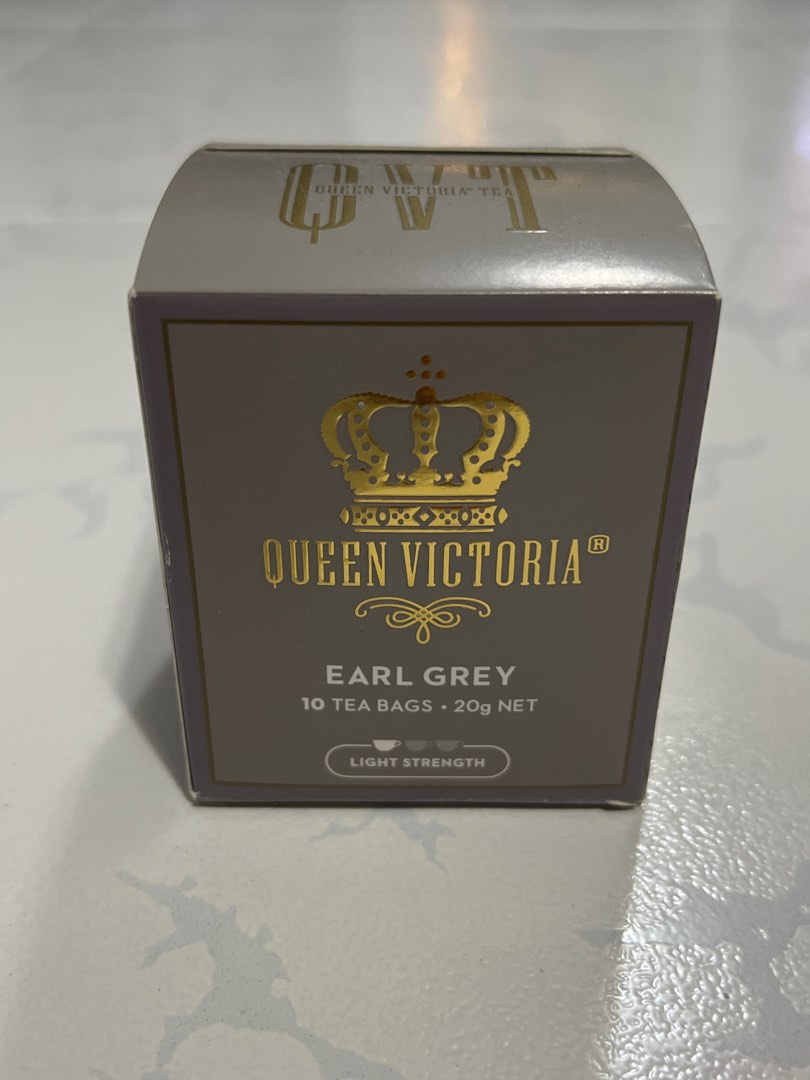 Queen Victoria Earl Grey Teabags, Food & Drinks, Beverages on Carousell