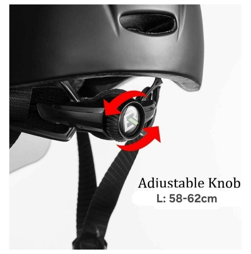 RockBros Bicycle Helmet + Magnetic Front Screen, Sports Equipment ...