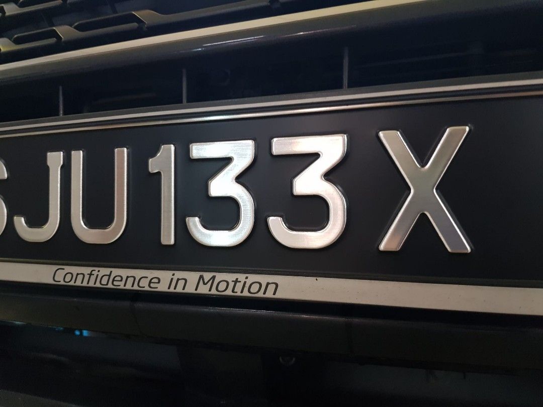 (SAME Day) Metallised Emboss Car Plate, Car Accessories, Car Plates on ...
