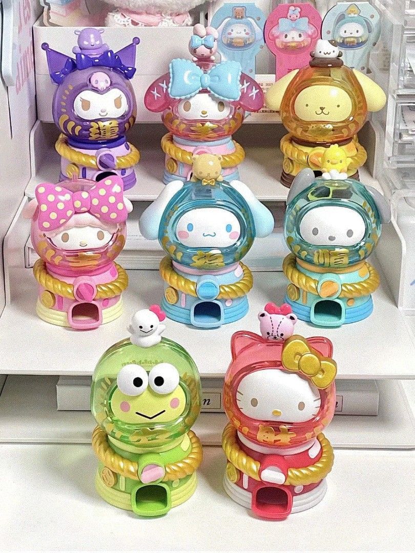 Sanrio Toptoy Lucky Daruma Gashapon Capsule Machine Blindbox [Hello ...