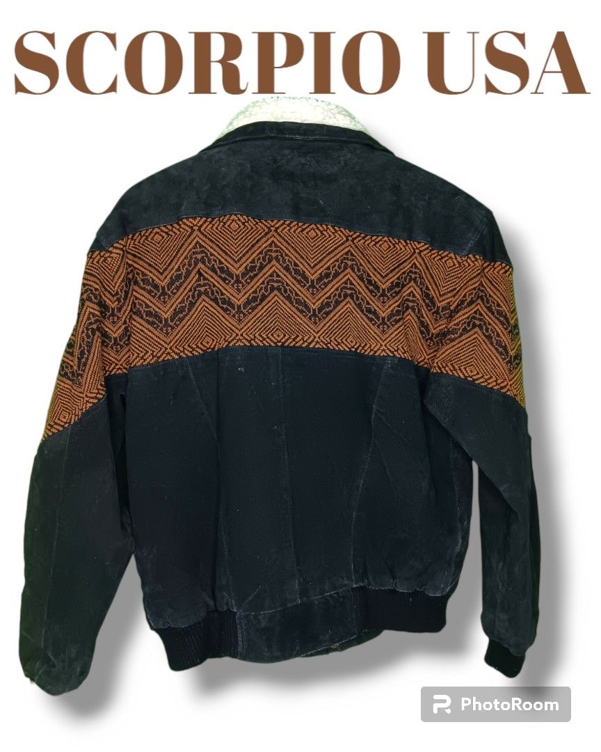 SCORPIO USA- VINTAGE LEATHER JACKET WITH SHEERPA LINING, Men's Fashion ...