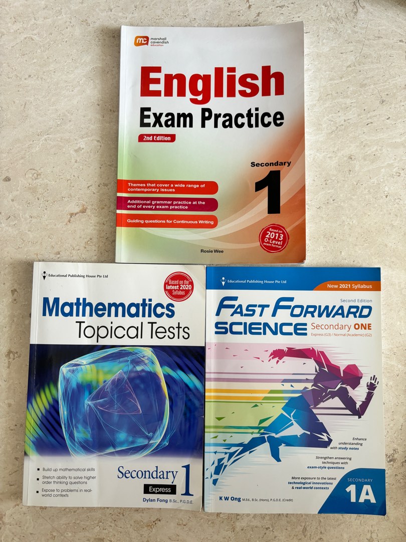 Sec 1 English, Math, Science Assessment Book, Hobbies & Toys, Books ...