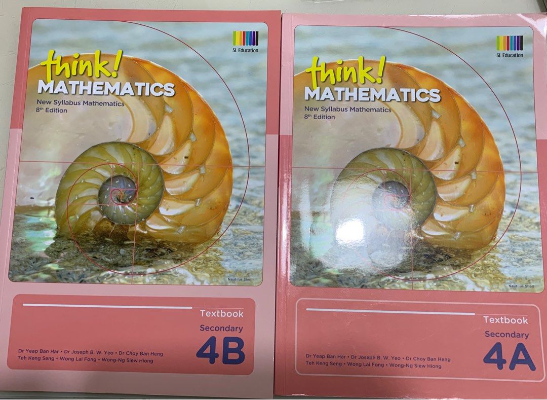 Sec 4 math 4B workbook (think Mathematics 8th Edition), Hobbies & Toys ...