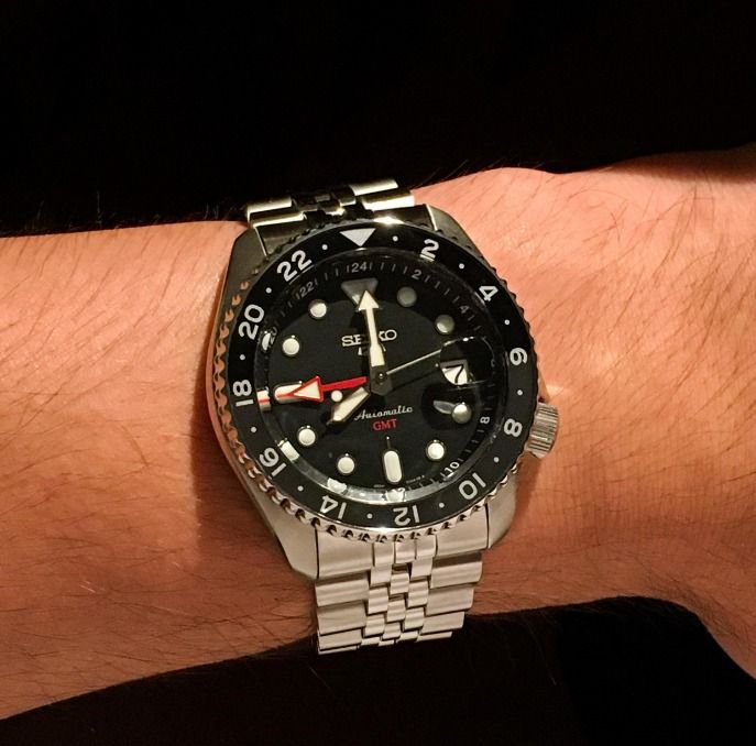 Seiko 5 Sports SSK001K1 SKX Sports Style GMT Automatic Stainless Steel ...
