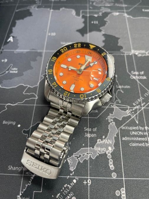 Seiko 5 Sports SSK005K1 SKX Sports Style GMT Automatic Stainless Steel ...