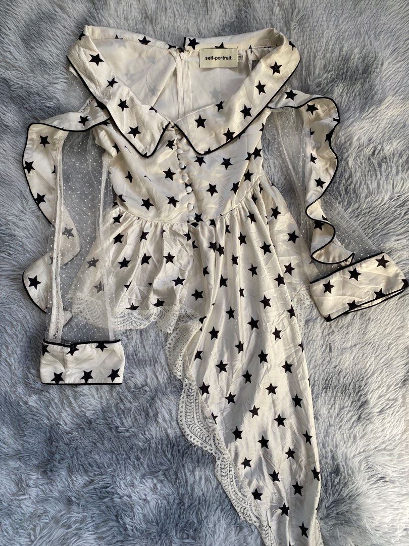 self-portrait silk dress top, Women's Fashion, Tops, Longsleeves on ...