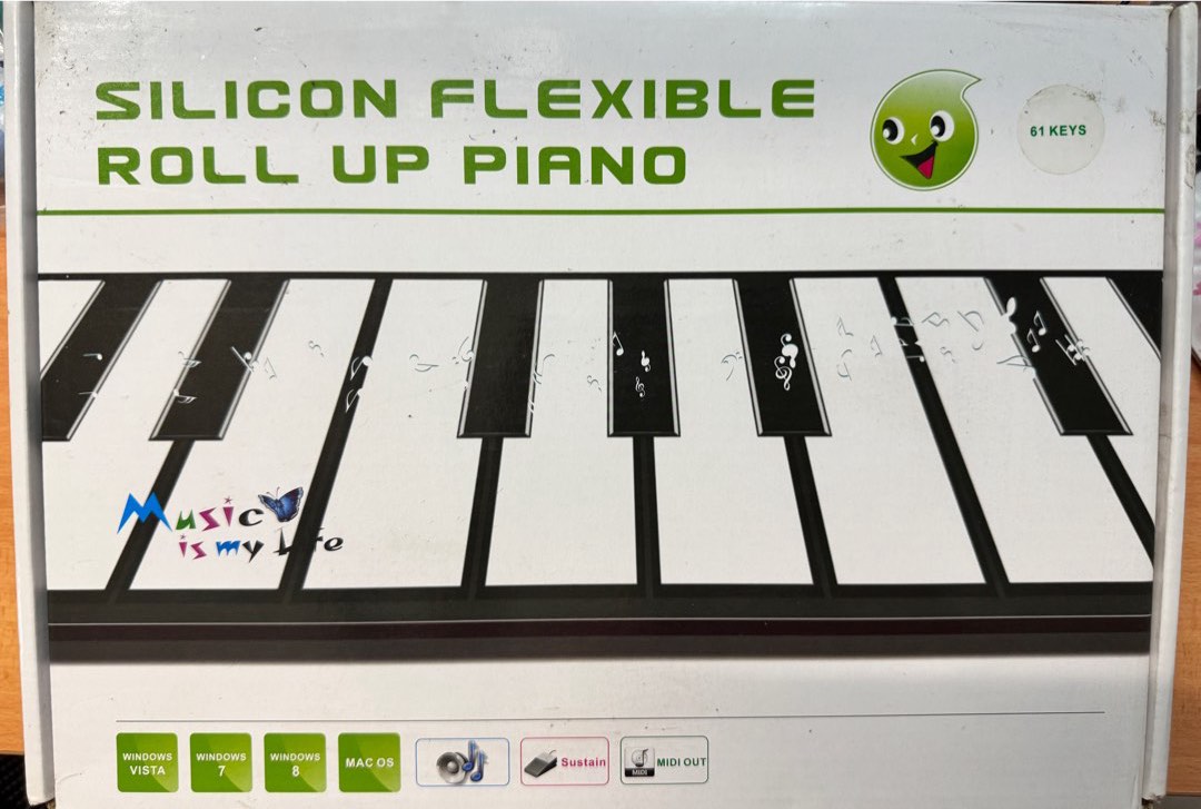 Silicon Flexible Roll Up Piano 61keys, Hobbies & Toys, Music & Media ...