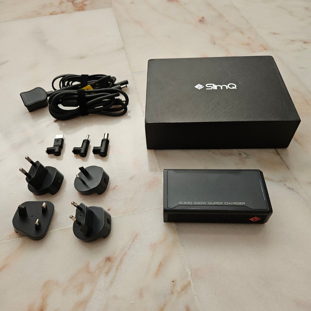 SlimQ 240w GaN charger with Lenovo adapters, Computers & Tech, Parts ...