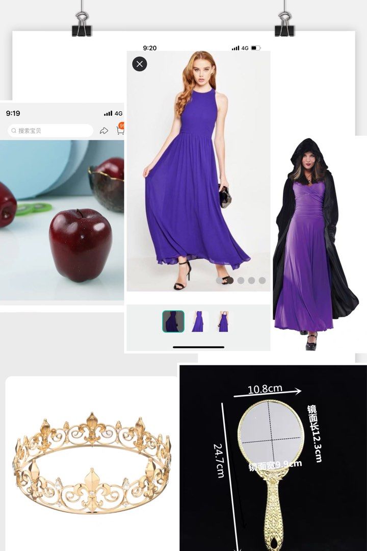 Snow White evil queen set for dinner and dance d&d, Women's Fashion ...