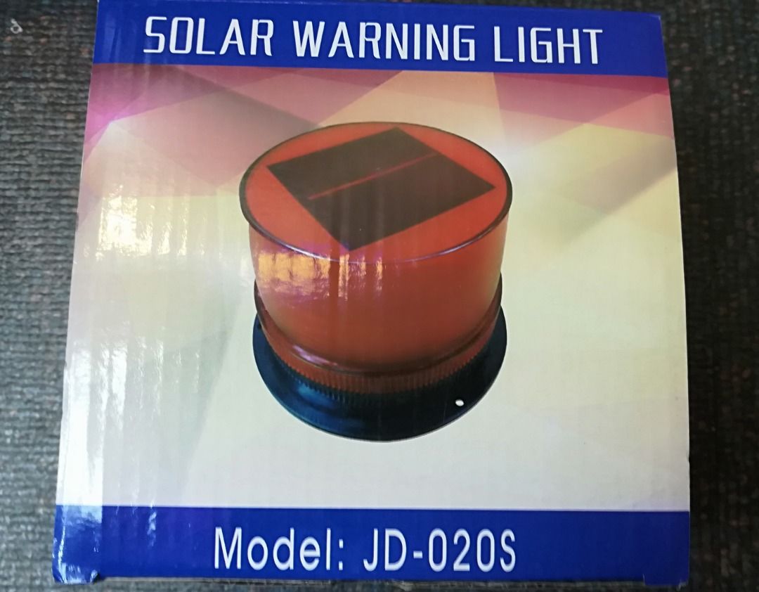 Solar Flashing Magnetic Beacon Warning Light, Furniture & Home Living ...