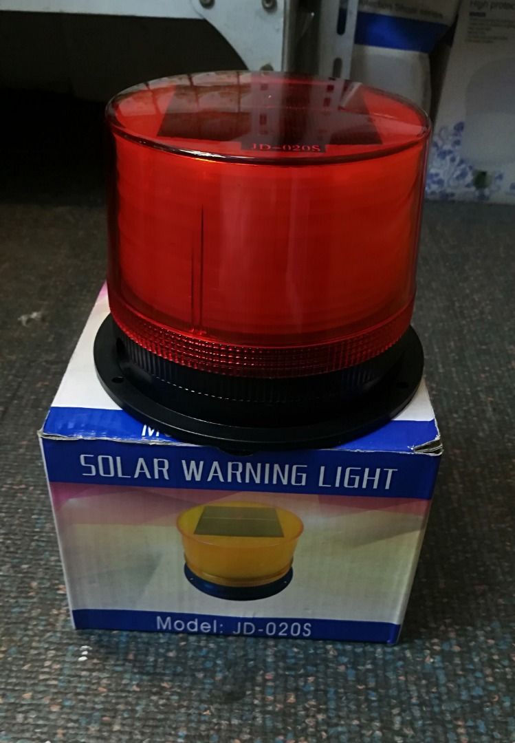 Solar Flashing Magnetic Beacon Warning Light, Furniture & Home Living ...