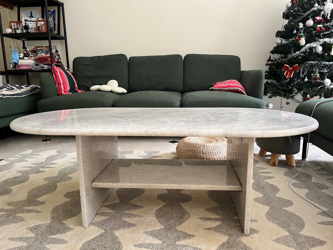 Solid Marble Table, Furniture & Home Living, Furniture, Tables & Sets ...