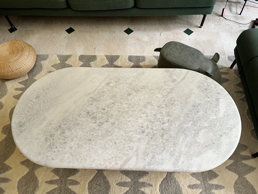 Solid Marble Table, Furniture & Home Living, Furniture, Tables & Sets ...