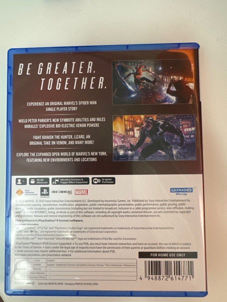 Spiderman 2 ps5, Video Gaming, Video Games, PlayStation on Carousell