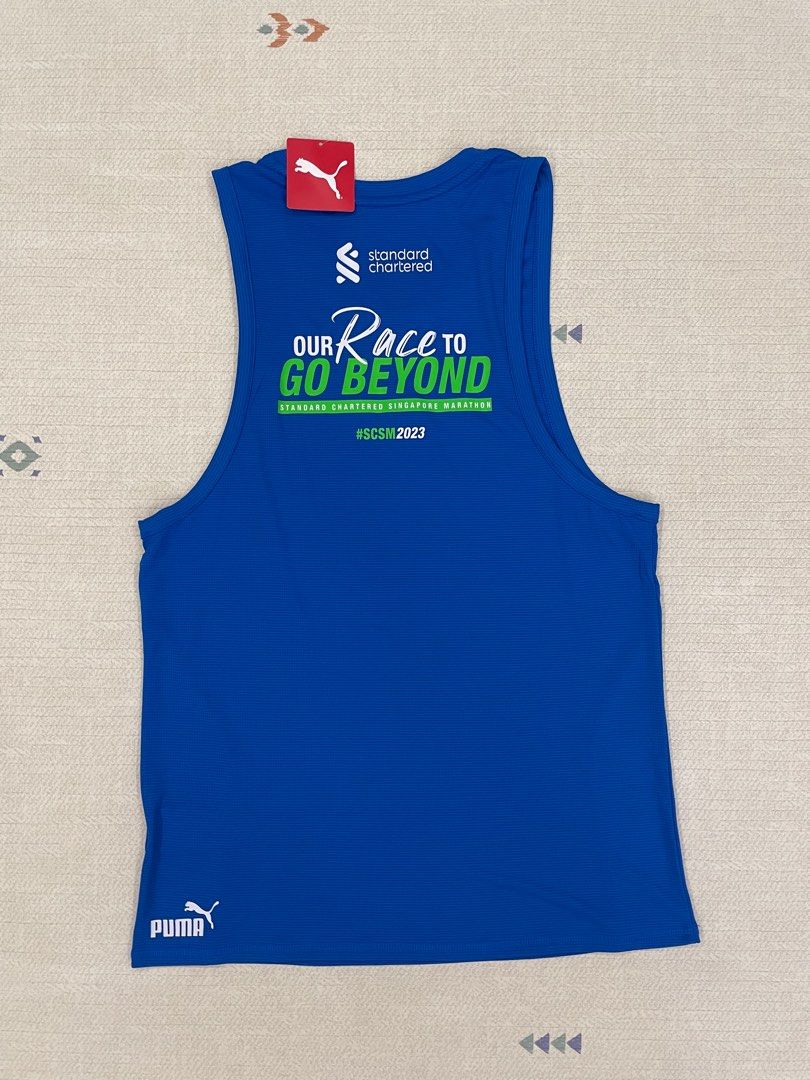 Standard chartered singapore marathon SCSM 2023 singlet, Men's Fashion ...