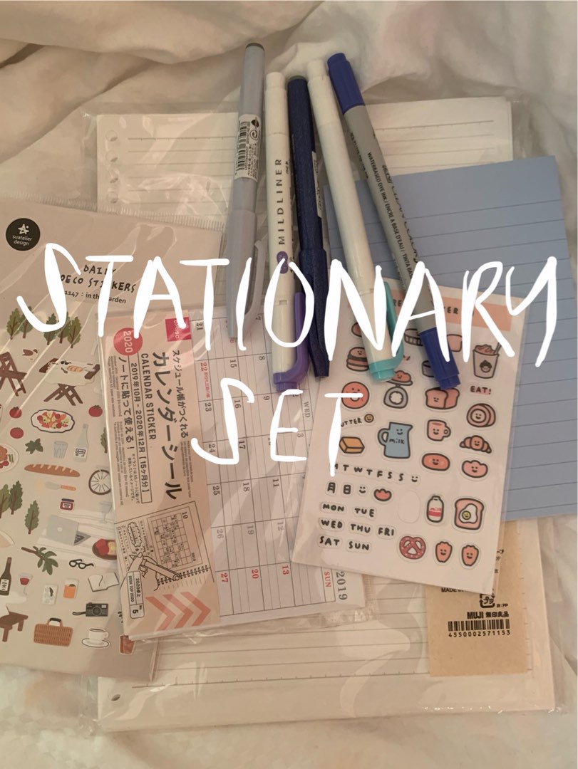 Stickers/ stationary / muji paper for bujo/ school use, Hobbies & Toys ...