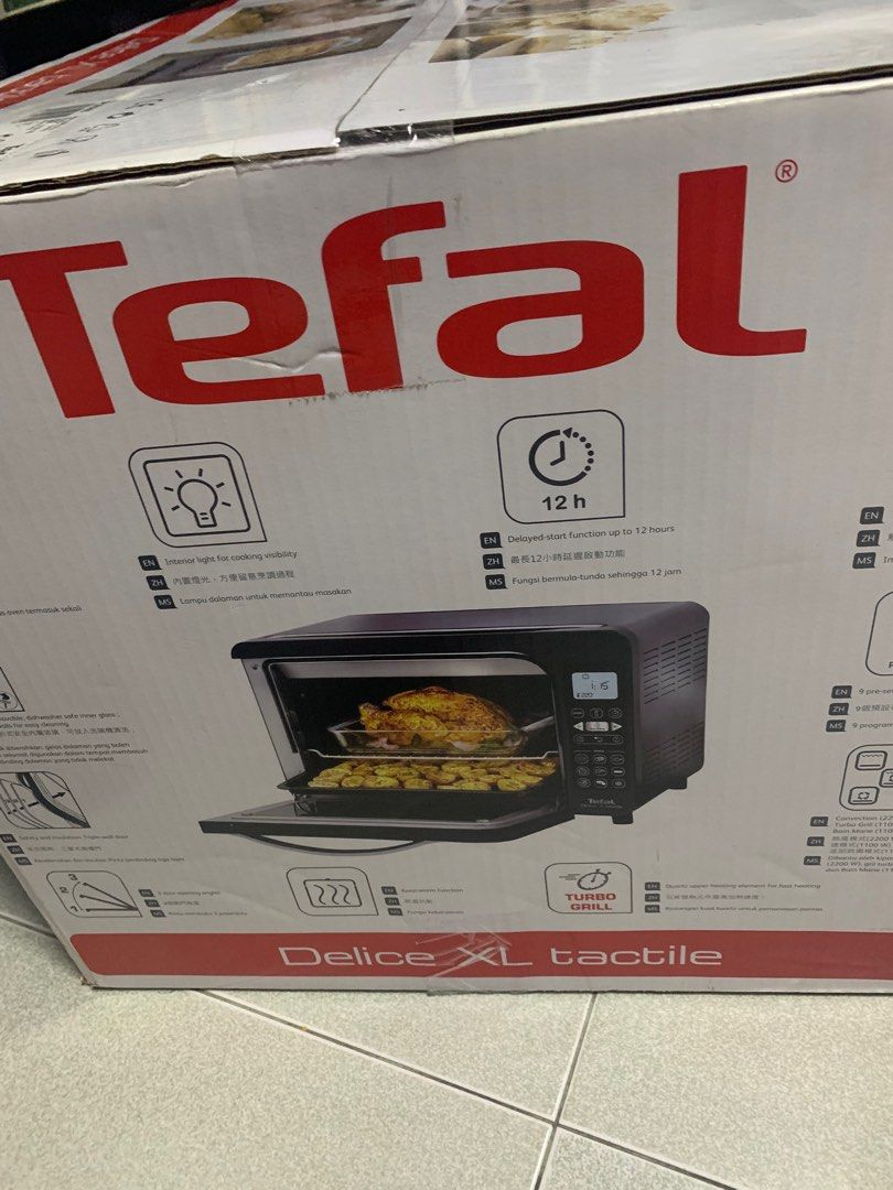 TEFAL OVEN 39L DELICE XL TACTILE OVEN, TV & Home Appliances, Kitchen ...