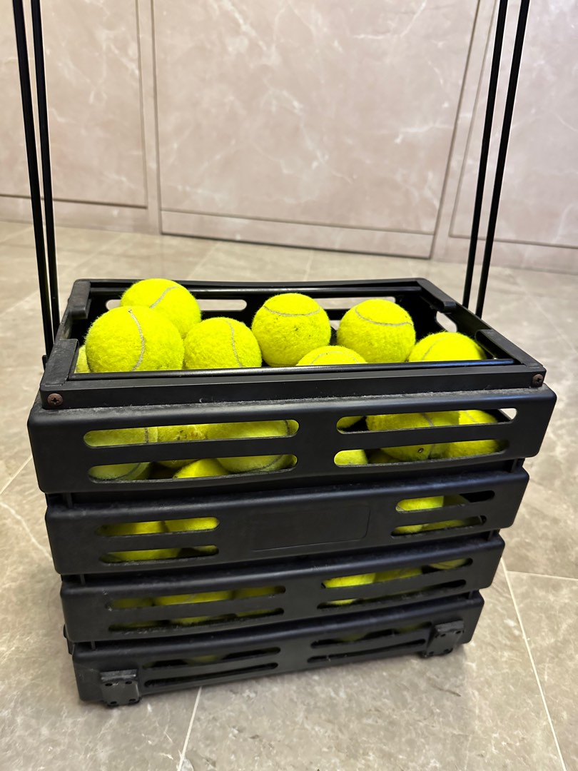 Tennis ballport basket hopper, Sports Equipment, Sports & Games, Racket ...