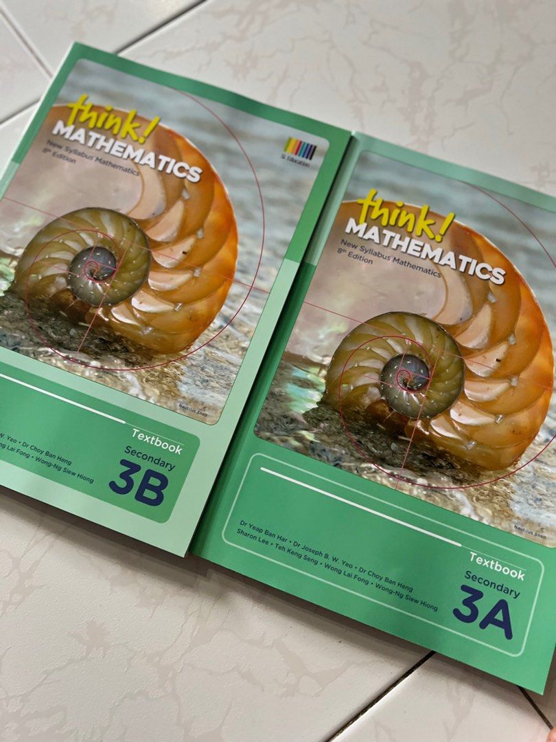 Think! Math Textbook 3A&B, Hobbies & Toys, Books & Magazines, Textbooks ...
