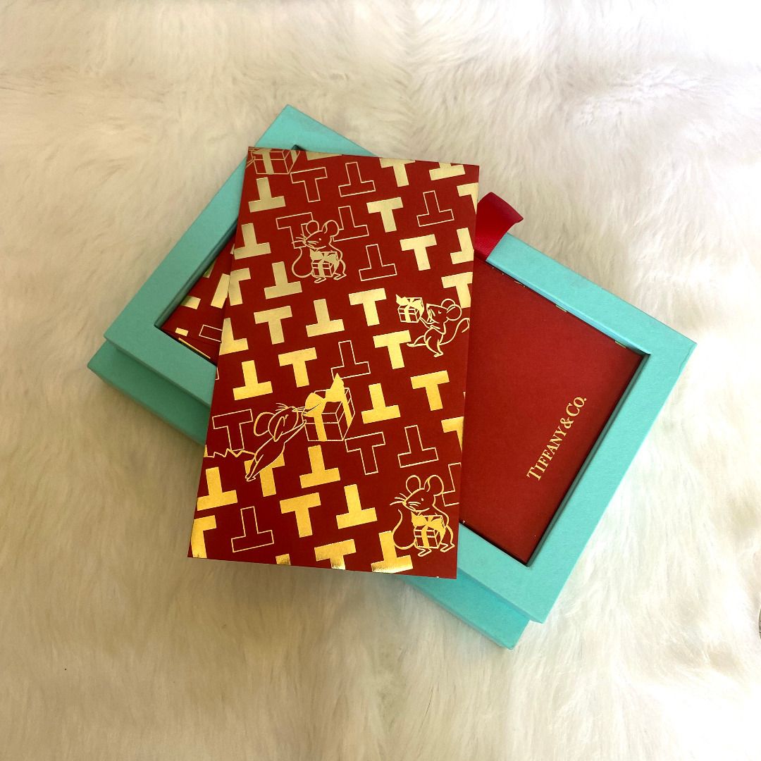 Tiffany & Co Red Monogram Packet Money Accessories Envelope, Hobbies ...