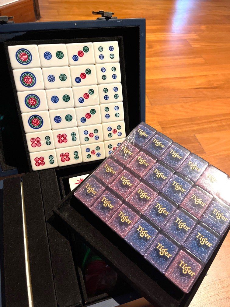 Tiger Mahjong Set, Hobbies & Toys, Toys & Games on Carousell